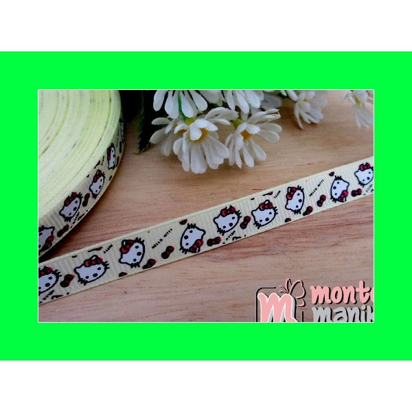 Jual Pita Grosgrain Hello Kitty Kuning 3/8 inch PITA-052 Toko Craft ...
