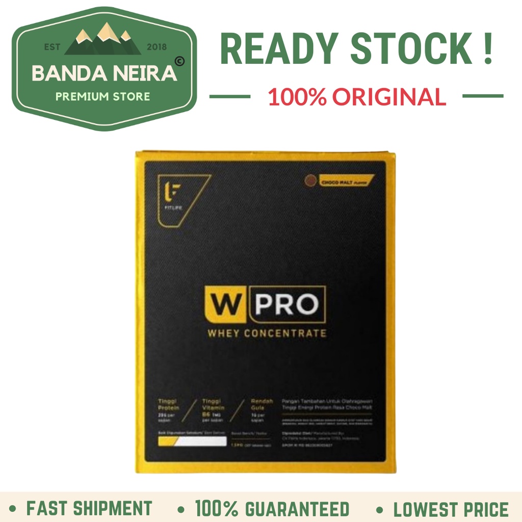 Jual FITLIFE / FIT LIFE WPRO W PRO Whey Protein Concentrate | 10 SAJIAN ...