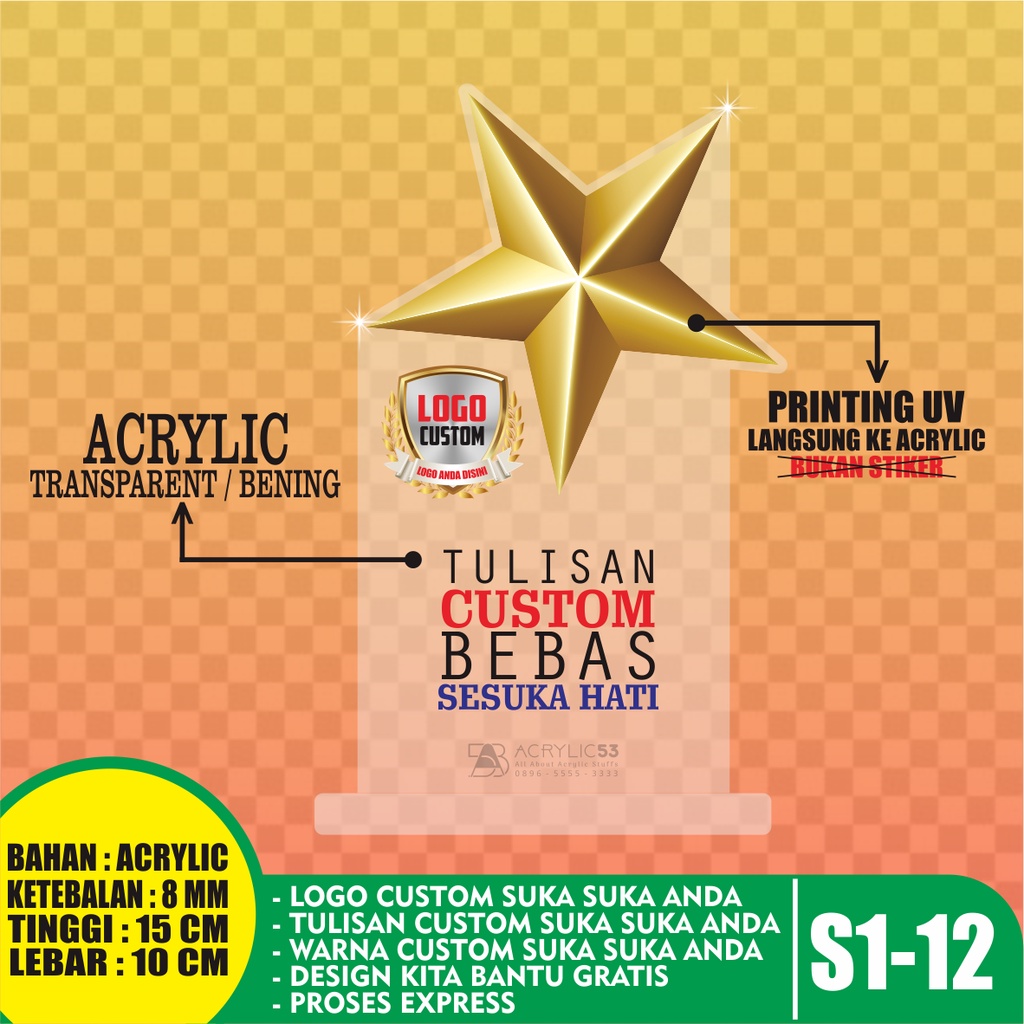 Jual PLAKAT, PLAKAT AKRILIK, PLAKAT ACRYLIC, PLAKAT CUSTOM, VANDEL ...