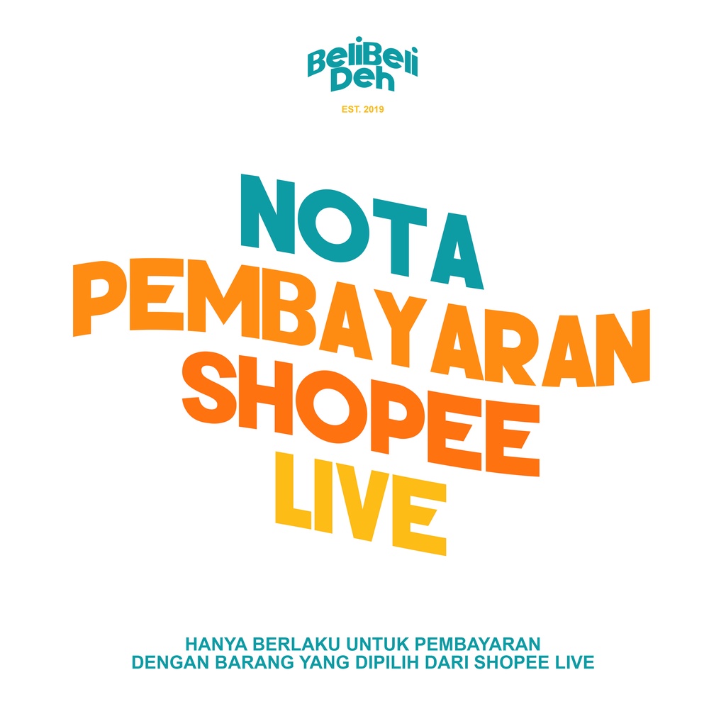 Jual NOTA PEMBAYARAN - SHOPEE LIVE (40K-100K) | Shopee Indonesia