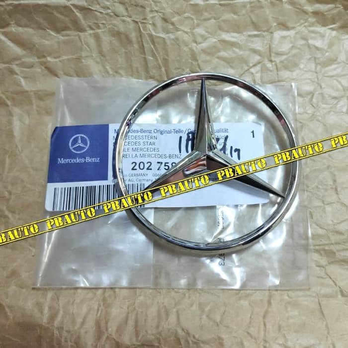 Jual Logo Bintang Bagasi w202 Original - emblem bagasi Mercedes Benz ...
