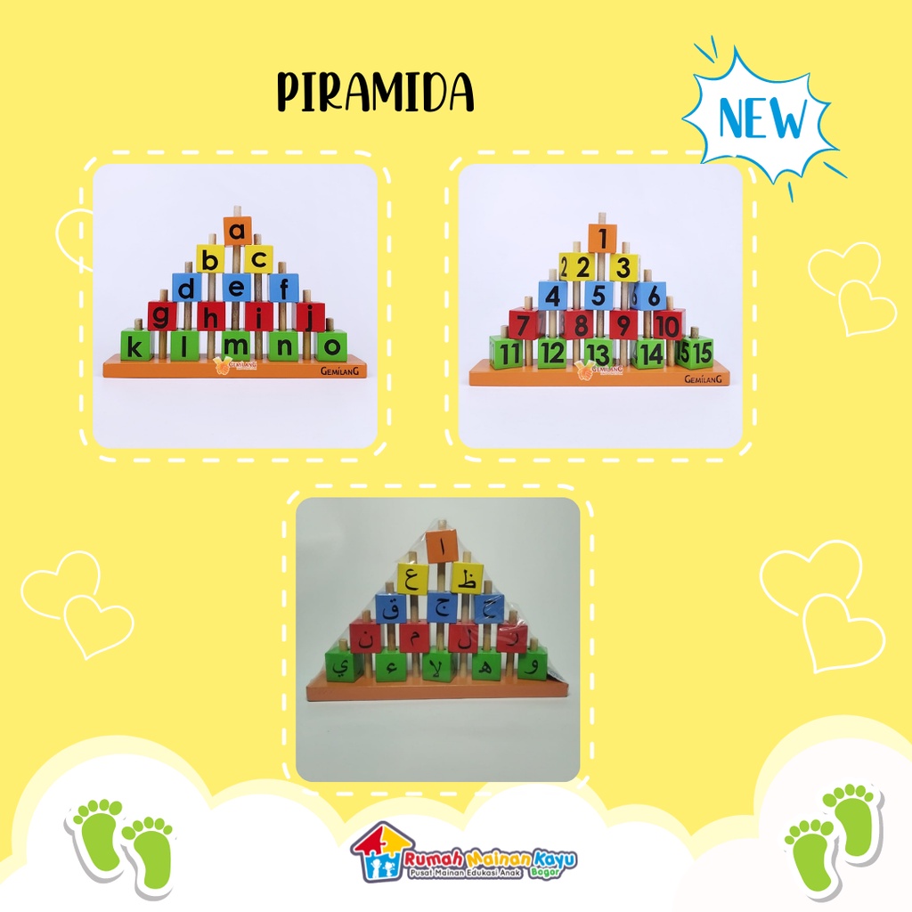 Jual Mainan Edukasi Piramida Angka,Huruf & Hijaiyah Mainan Anak Mainan ...