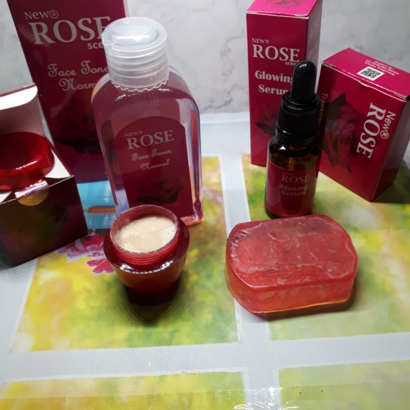 Jual PAKET CREAM ROSS 4IN 1(SABUN,TONER,SERUM, CREAM SIANG&MALAM ...