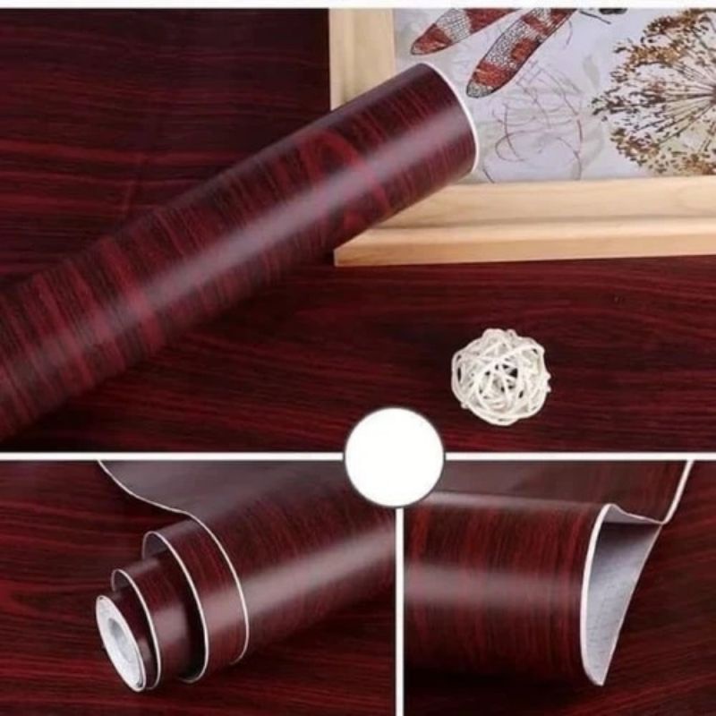 Jual WALLPAPER STICKER DINDING 45CM x 7METER MOTIF KAYU | Shopee Indonesia