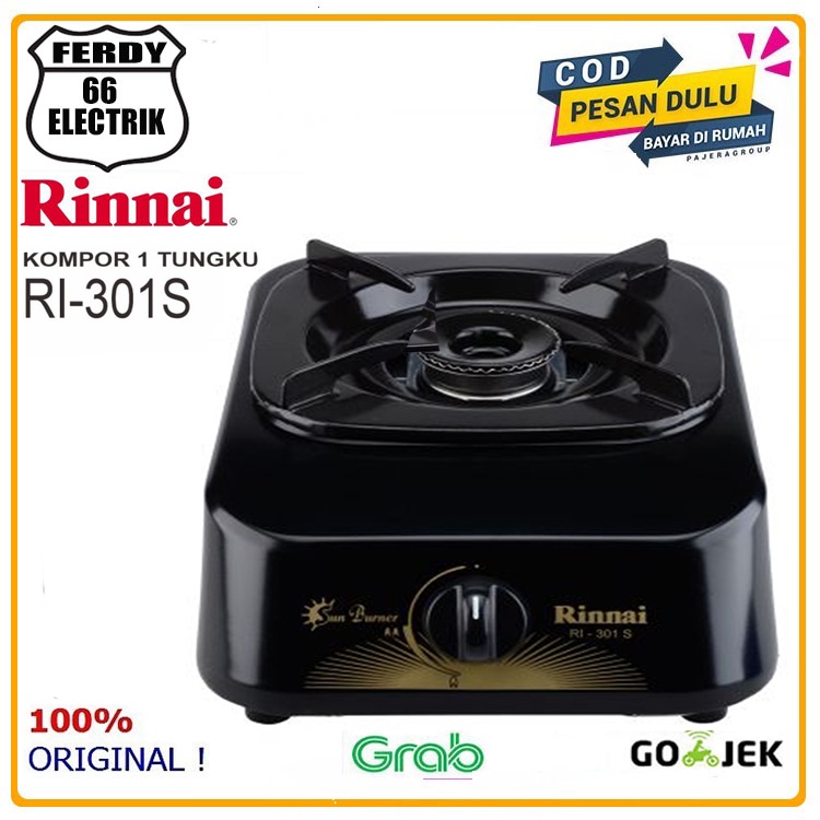 Jual Kompor Gas RINNAI RI-301S/RI 301 S Kompor 1 Tungku ( GARANSI RESMI ...