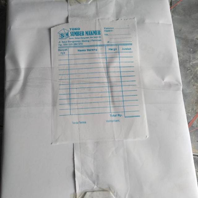 Jual CETAK NOTA TOKO SEPEREMPAT FOLIO RANGKAP 2 | Shopee Indonesia