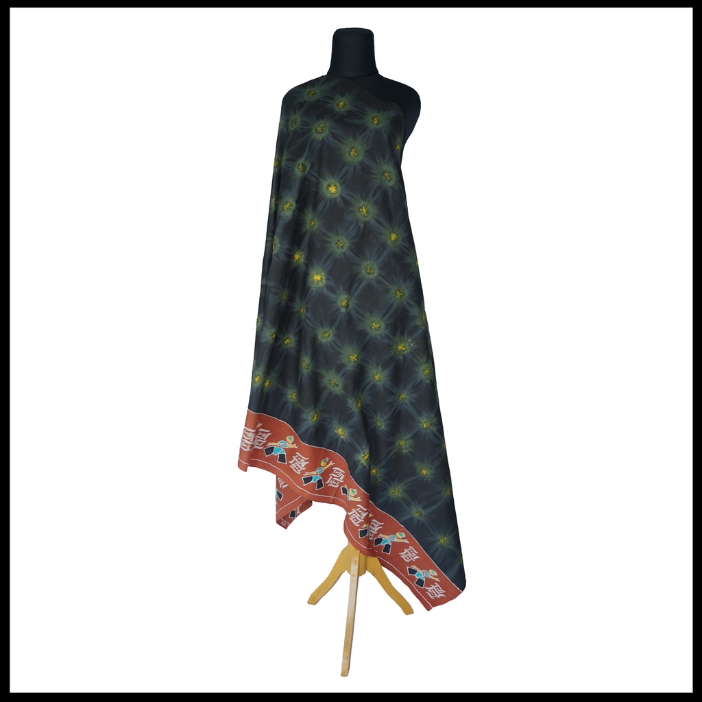 Jual Kain Batik Motif Jumputan Kombinasi Batik Tulis Handmade | Hijau ...