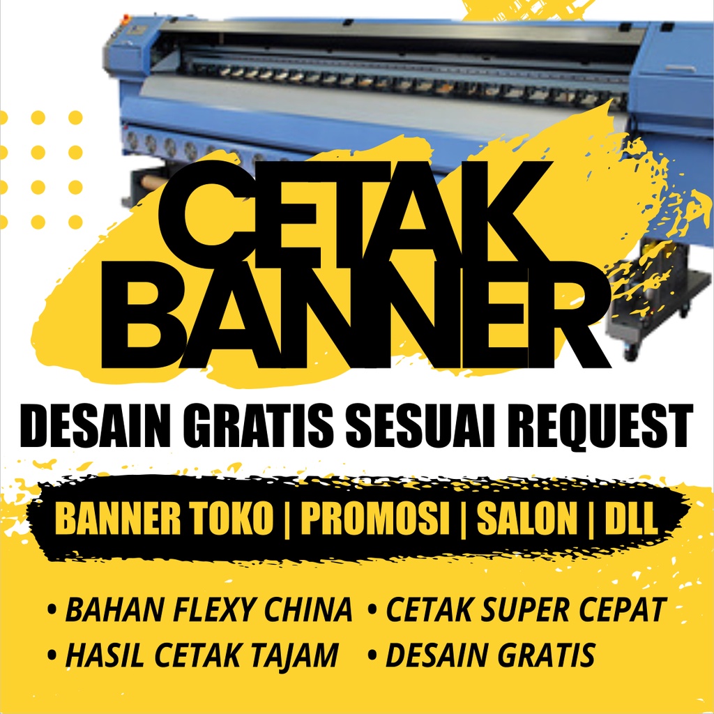 Jual [Gratis Desain] Cetak Spanduk / Banner / Backdrop Custom Bahan Flexy China 280gsm | Shopee ...