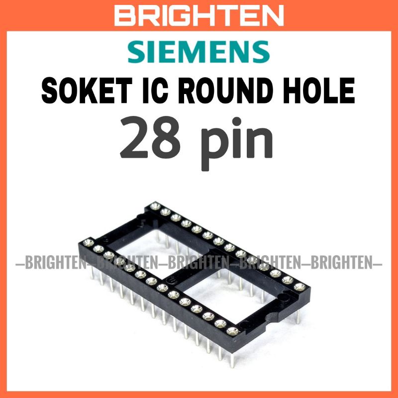 Jual SIEMENS Soket IC DIP 28 pin Round Hole (Lubang Bulat) 28p | Shopee ...