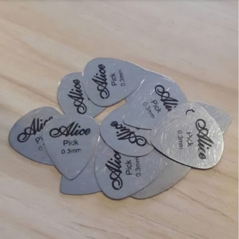 Jual PICK GITAR ALICE LOGAM BESI/PICK GITAR ALICE STAINLESS | Shopee ...
