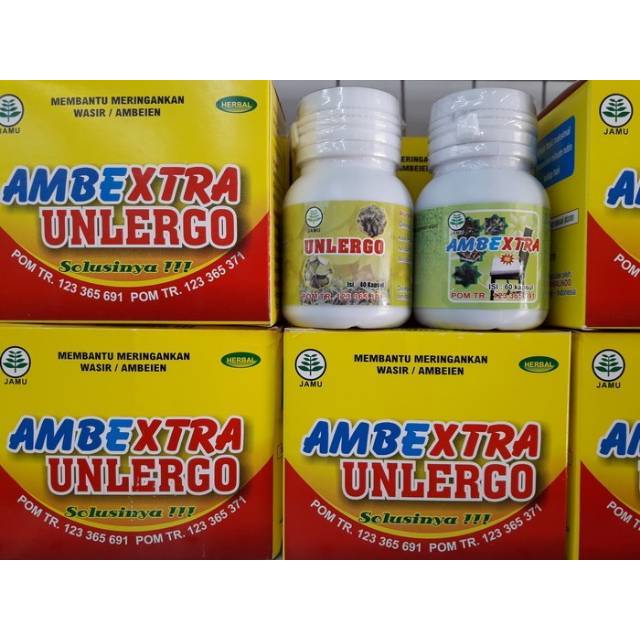 Jual Ambextra Unlergo Obat Herbal Ambeien Wasir Akut dan Alergi ...