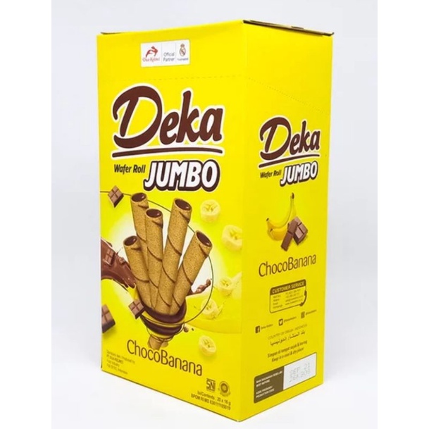 Jual Deka Wafer Rol Jumbo Choco Banana 16gr | Shopee Indonesia