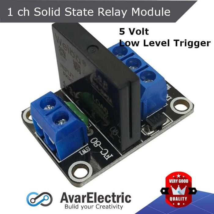 Jual Solid State Relay 1 ch Channel 5V Low Level Trigger Arduino Module | Shopee Indonesia