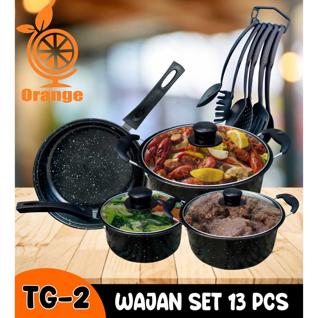 Jual [COD]13IN1 COOKWARE SET 13PCS / PANCI SET 13 PCS / PERALATAN ...