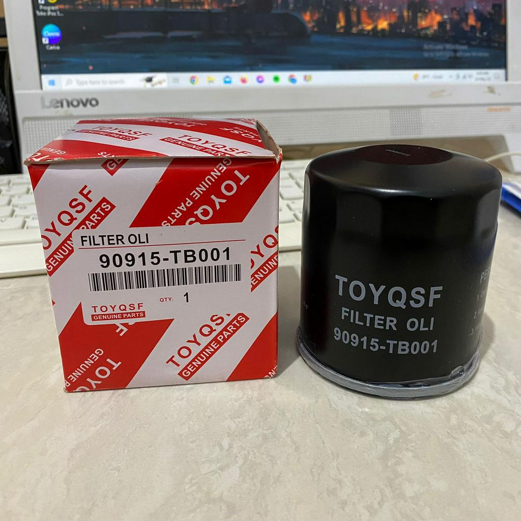 Jual TOYQSF Filter Oli Mobil 90915-TB001 Toyota Innova Fortuner Hilux Hiace Saringan Oli ...