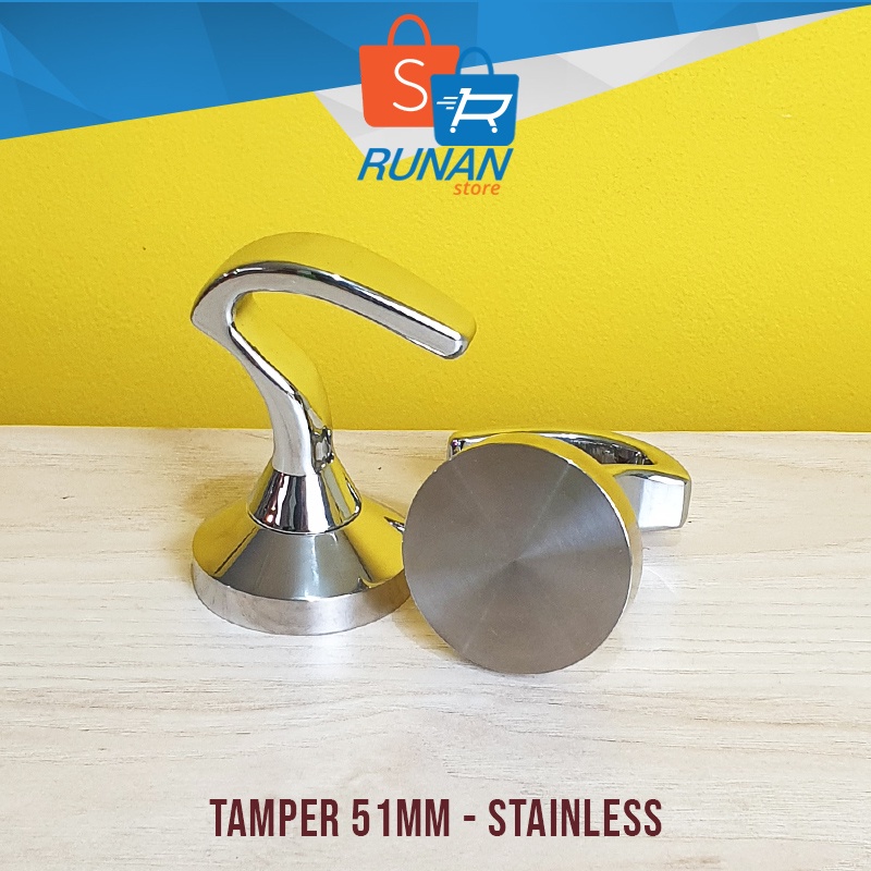 Jual Tamper 51mm Stainless Coffee Tamper 51 mm - Alat Penekan Kopi ...