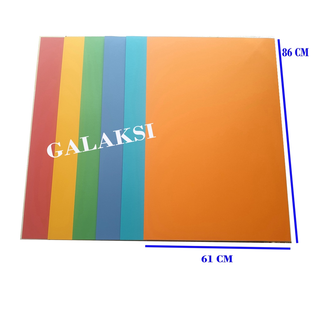 Jual KARTON PLANO KARTON MANILA PINDO WARNA TUA 61X86 CM | Shopee Indonesia