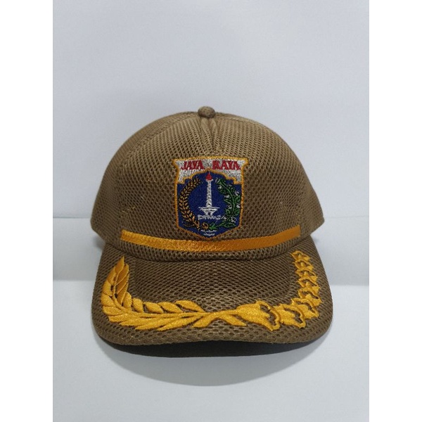 Jual Topi jaring Jaya Raya padi kapas | Topi jala Jaya Raya Coklat ...