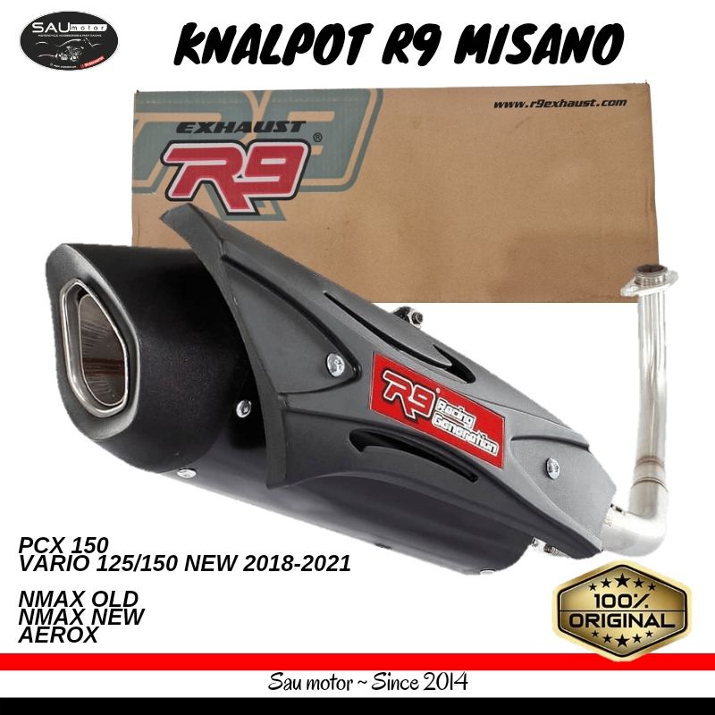 Jual Saumotor Knalpot R9 Misano Nmax Old Nmax New Aerox Vario 125/150 ...