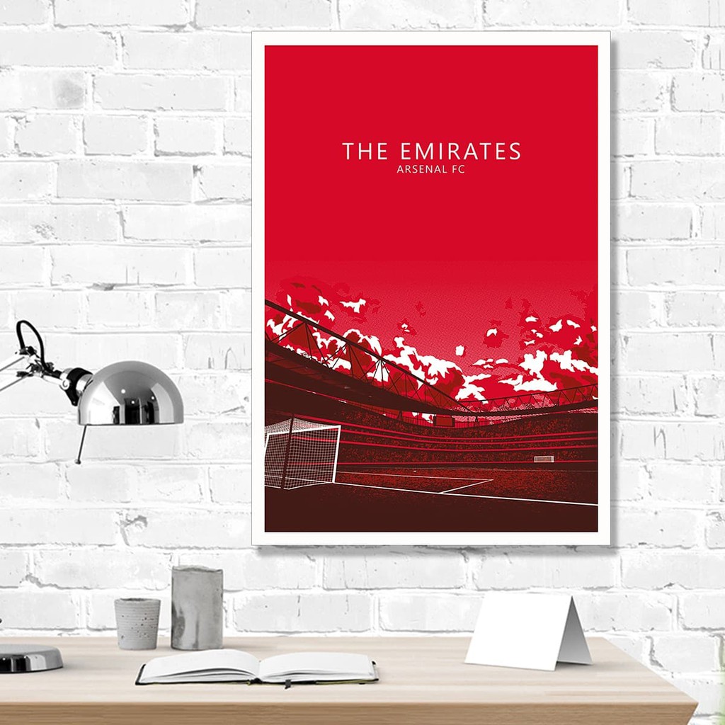 Jual Poster ARSENAL poster frame A3+ (30x43cm) Poster Emirates Stadium ...