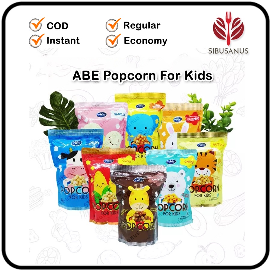 Jual Abe Food Popcorn For Kids Caramelo Cheese Chocolate Sweet Butter ...