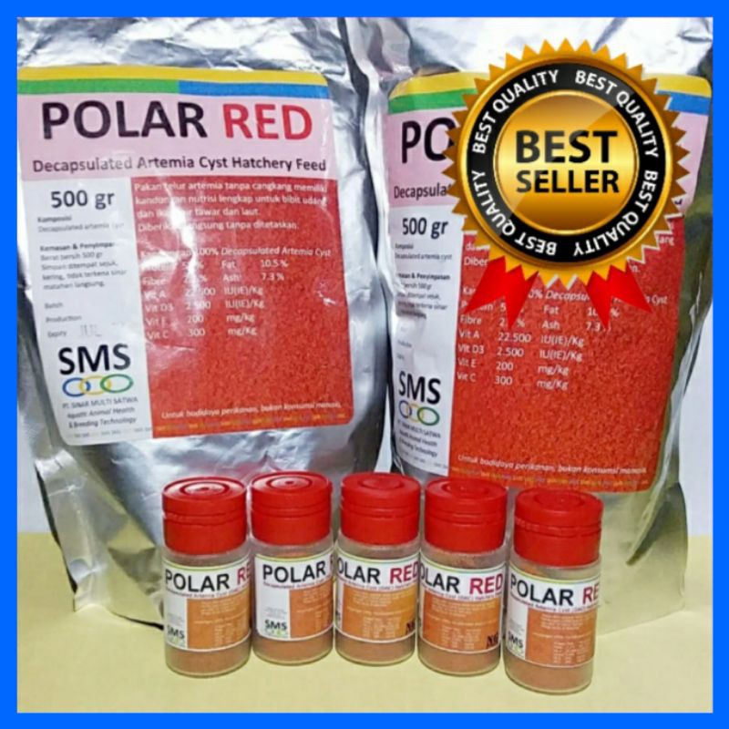Jual Polar red 10gr artemia polared tanpa cangkang repack 10gram plus ...