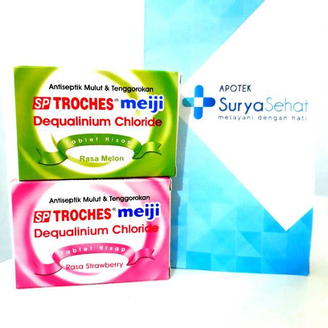 Jual SP Troches Meiji Rasa Strawberry / Melon isi 12 Tablet Hisap ...