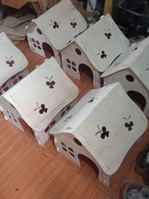 Jual Rumah kucing kelinci cat house rabbit house kandang hewan | Shopee ...