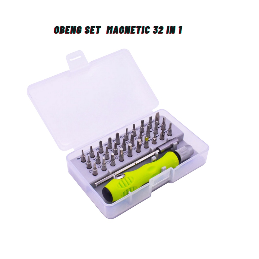 Jual Obeng Set Hp Lengkap 32 in 1 Multifungsi Magnet | Shopee Indonesia