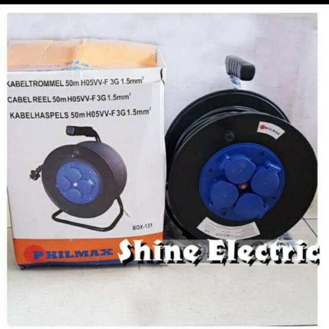 Jual Kabel Roll 50m 50meter Cable box gulungan 50 m 4 stop kontak 50 ...