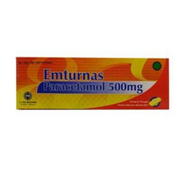 Jual Emturnas Paracetamol Parasetamol 500mg / Box isi 10strip | Shopee ...