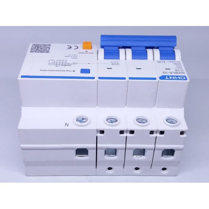 Jual RCBO CHINT ELCB + MCB NXBLE-63 3P+N 3 PAS + NETRAL 6kA 16A 25A 32A | Shopee Indonesia