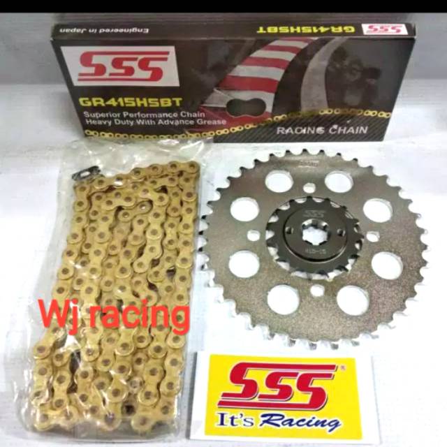 Jual GEAR SET SSS GSX 150R - RANTAI GOLD 415 HSBT ORIGINAL SSS | Shopee Indonesia