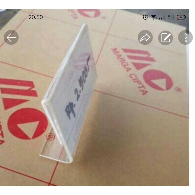 Jual price tag / stand nama barang / stand harga | Shopee Indonesia