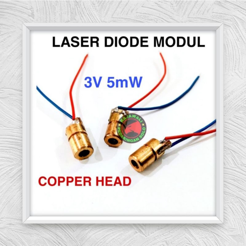 Jual LASER DOT DIODE MODULE 3V 5MW MODUL LASER COPPER HEAD 3V | Shopee ...