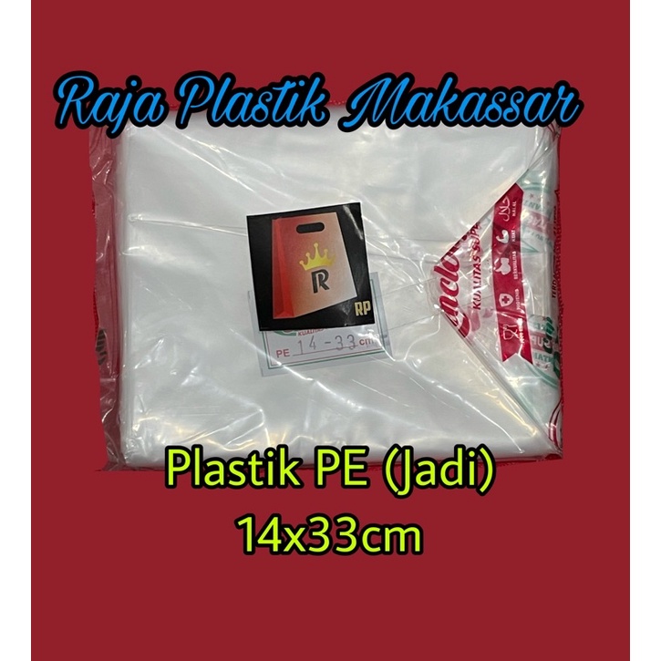 Jual Plastik PE (jadi) 14x33cm / Plastik Pe Es Batu 14x33cm | Shopee ...