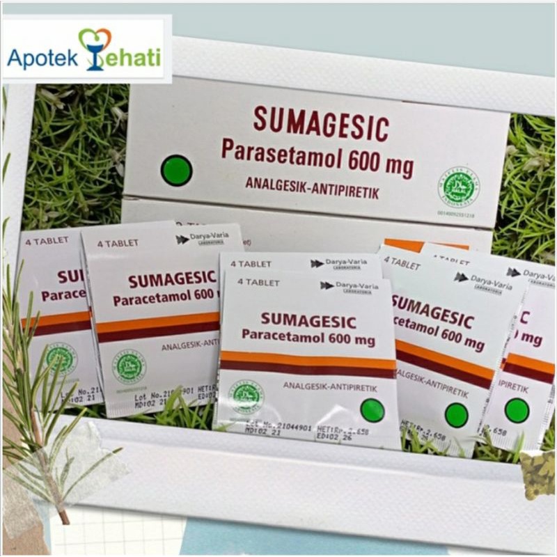 Jual Sumagesic isi 4 Tablet per Strip Paracetamol 600 mg | Shopee Indonesia