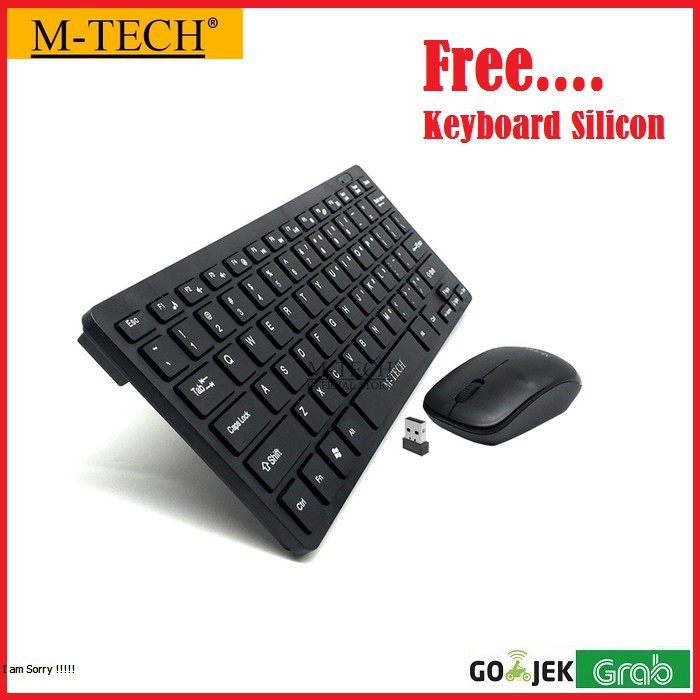 Jual Keyboard Wireless Mini Slim M TECH STK 03/Keyboard Wireless Combo ...