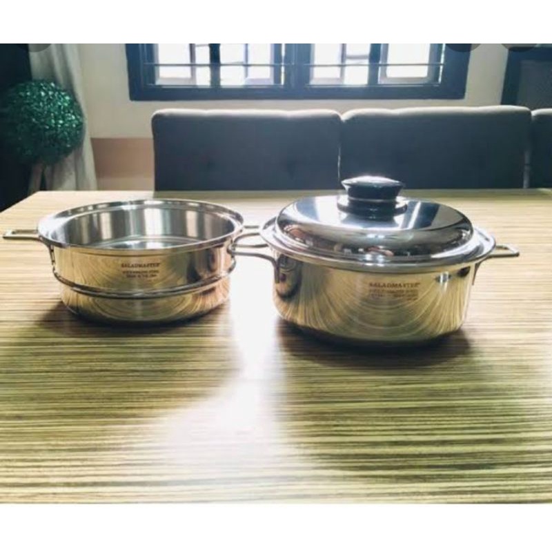 Jual saladmaster saucepan 3qt plus perforated basket (kukusan) original ...
