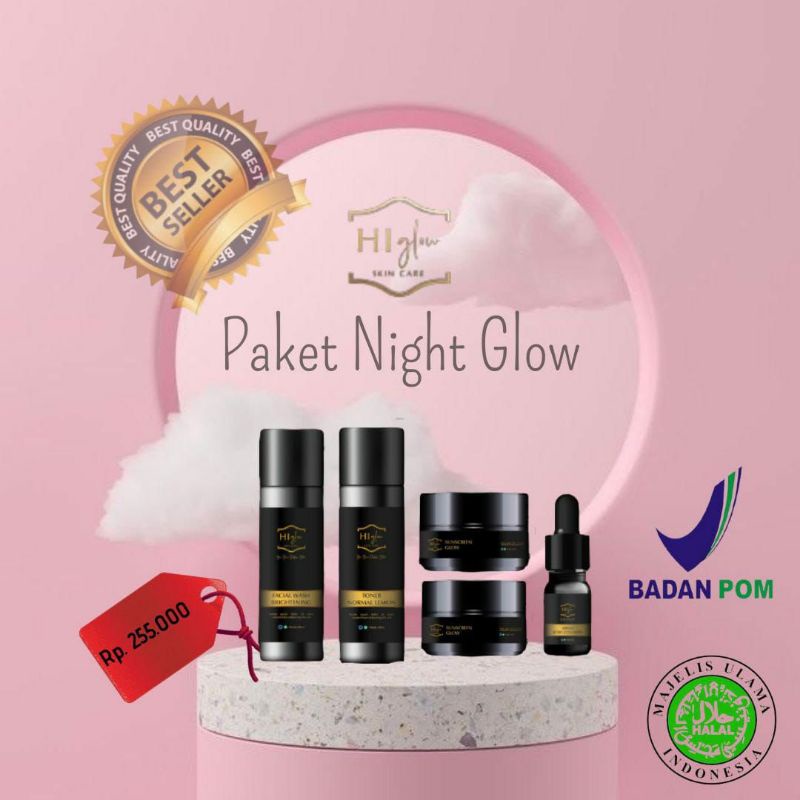 Jual Hi Glow Ultimate Night Glow Untuk Kulit Normal & Flek Ringan ...