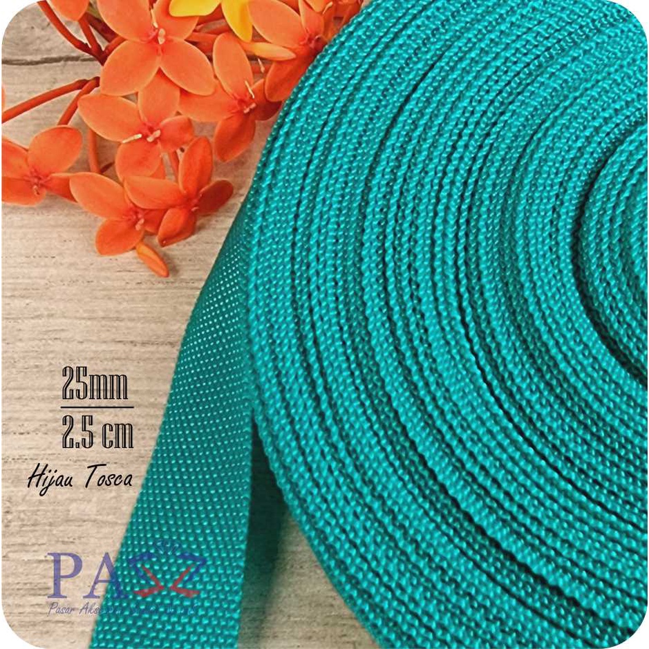 Jual Tali Webbing Pelipit / Bisban / PCR 2,5 cm 36 Yard/rol | Shopee ...