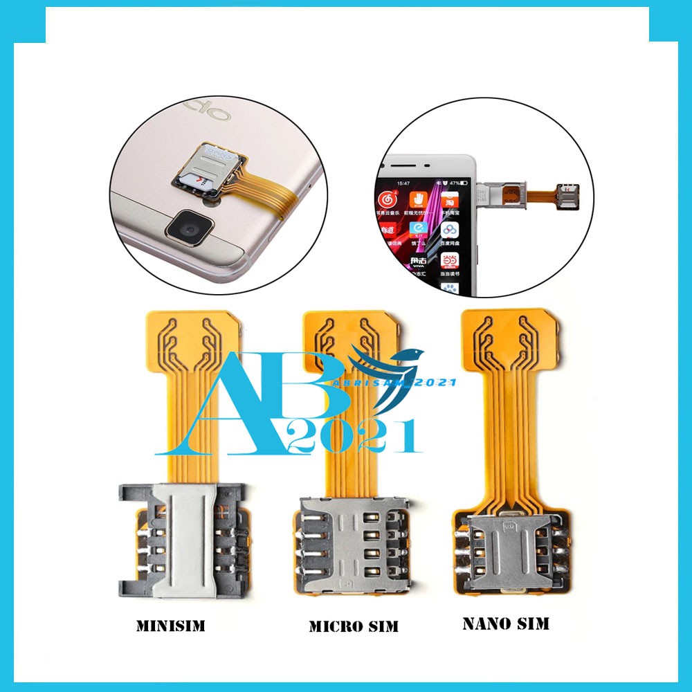 Jual ADAPTOR HYBRID DUAL SIM MICRO CONVERTER EXTENDER UNIVERSAL ADAPTER ...