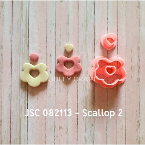 Jual Clay cutter SCALLOP 2 (2 pcs/set) | Shopee Indonesia