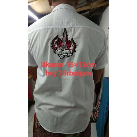 Jual logo bordir warga pande ukuran 15×13cm hrga25rb/pcs | Shopee Indonesia