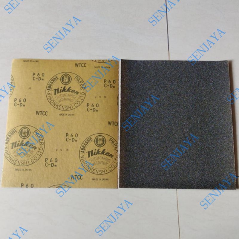 Jual Amplas lembar nikken silicon carbide waterproof Made in Japan no ...