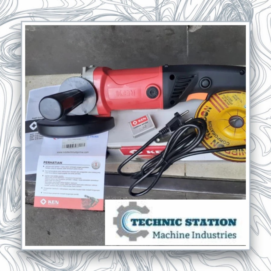 Jual Mesin gerinda tangan KEN 7 inch angle grinder Ken 9950D original ...