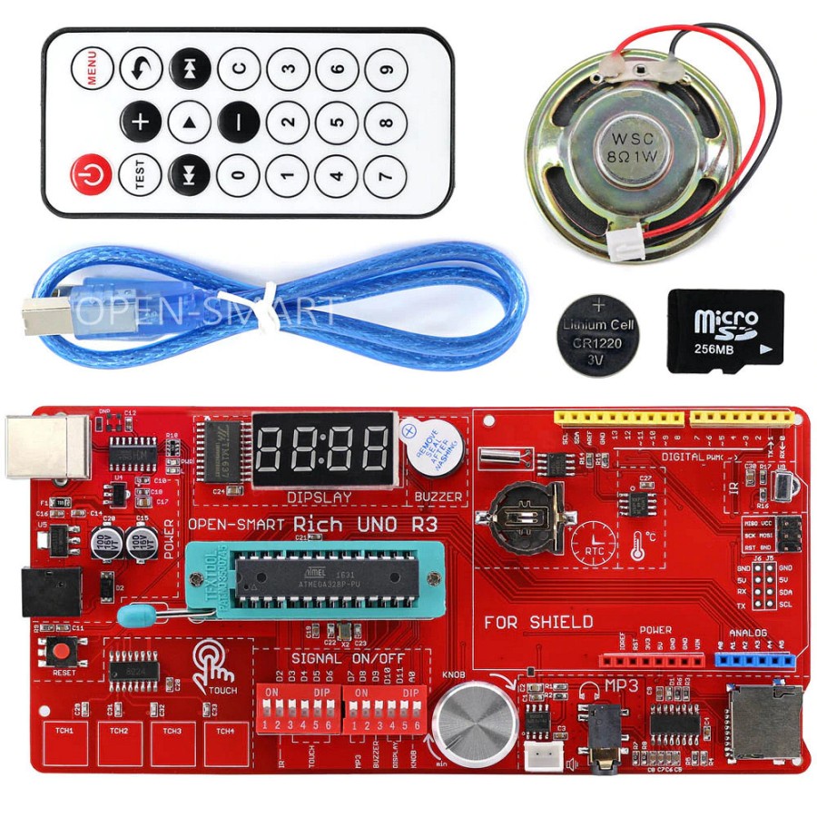 Jual Kit Multifunction Arduino UNO Rich R3 Atmega328P | Shopee Indonesia