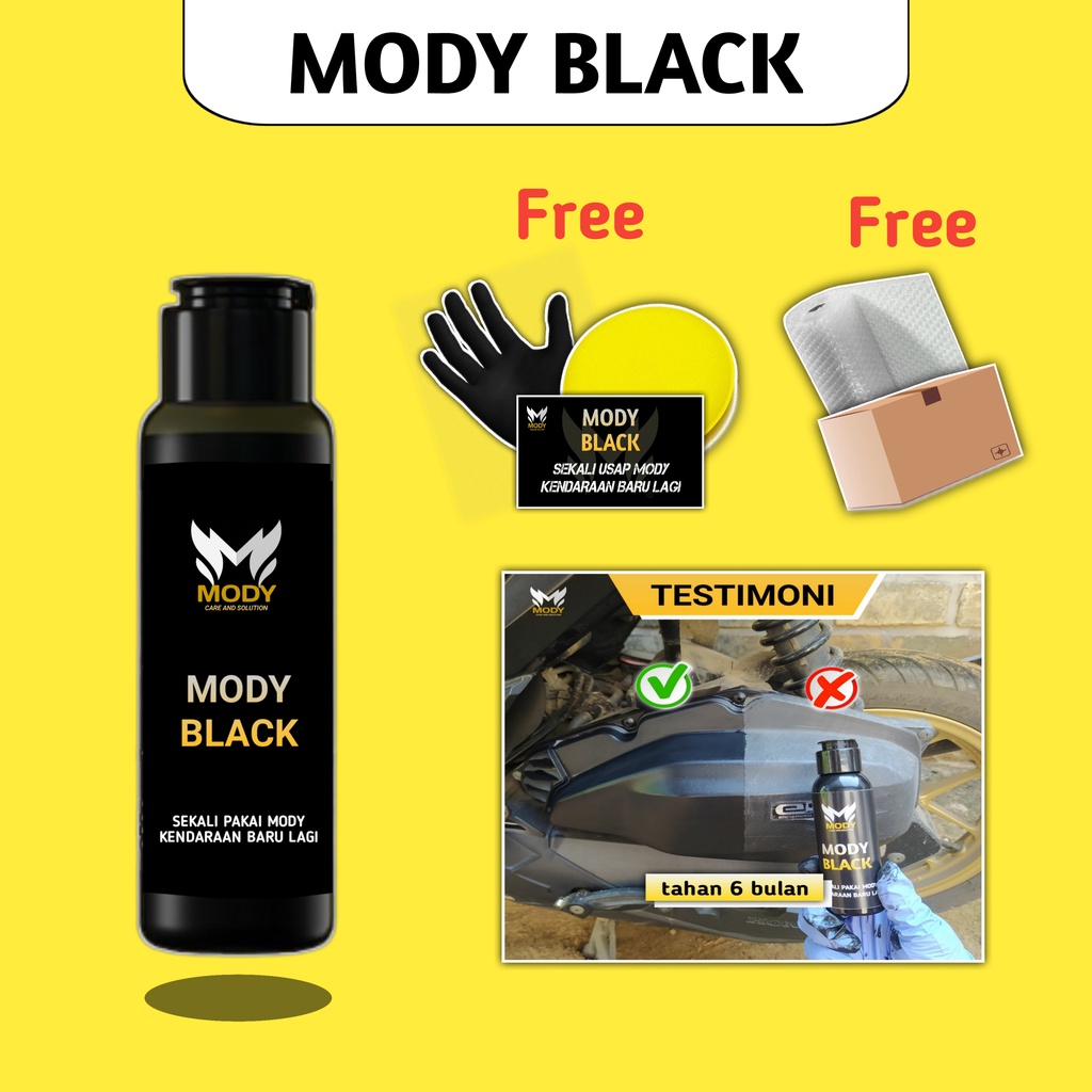 Jual MODY BLACK Penghitam Body Bodi Kasar Kendaraan Mobil Motor ...