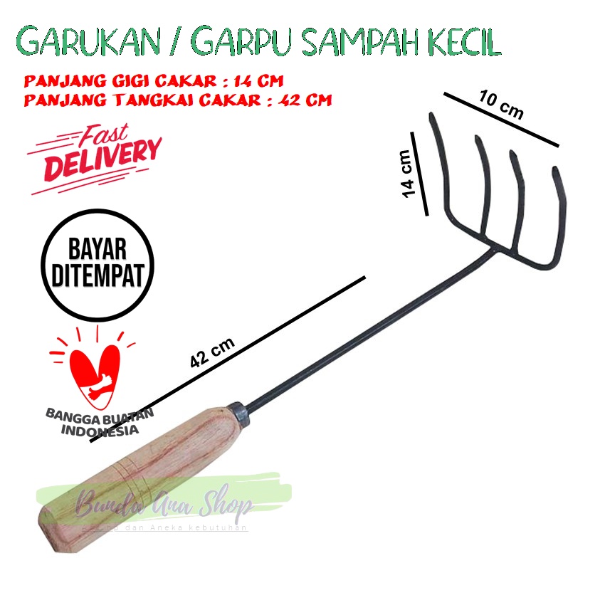 Jual Paket 1 Pasang Garukan dan Cangkul sampah | Garpu Taman / Kebun ...