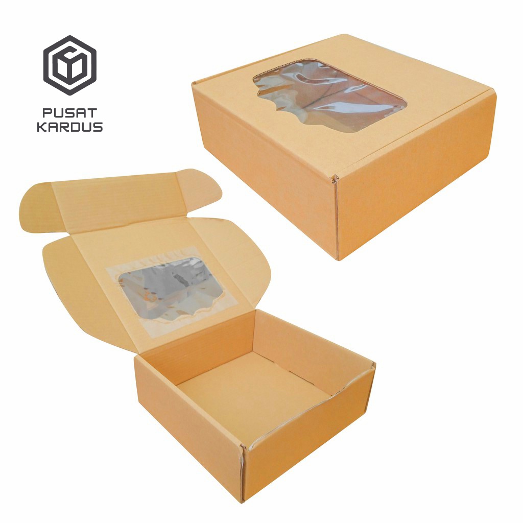 Jual Box 27x27x10 Kardus Puding Karton Custom Paking Polos Hampers ...